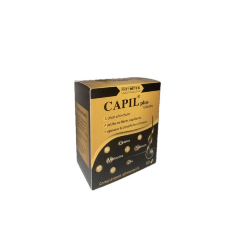 CAPIL PLUS ANTI-CHUTE CHEVEUX 60 GELLULES - Parafarabi